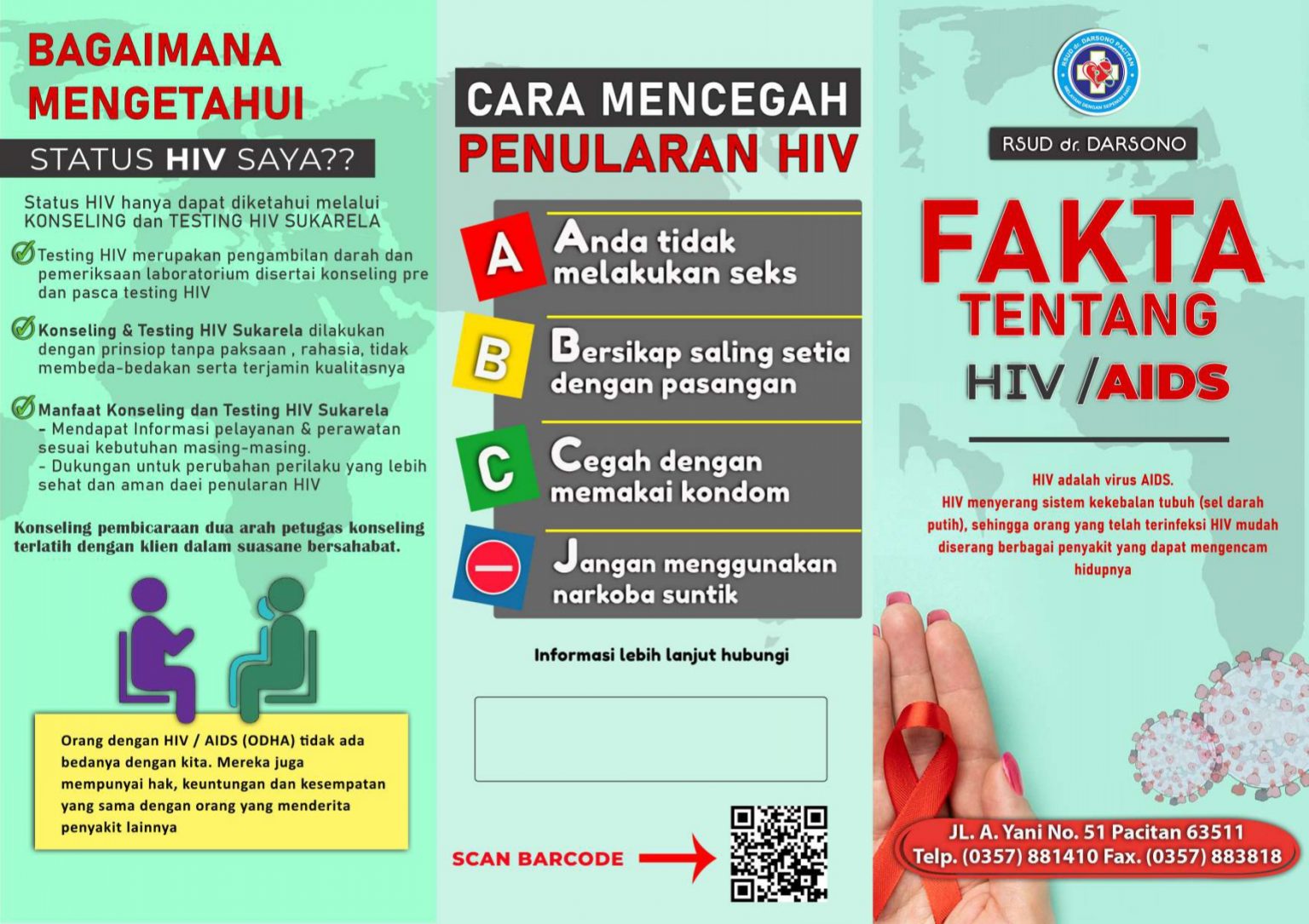 Leaflet HIV/AIDS | RSUD dr. Darsono Pacitan