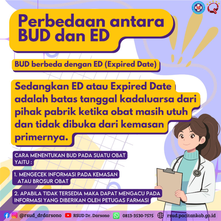 Mengenal BUD (Beyond Use Date) - RSUD Dr Darsono