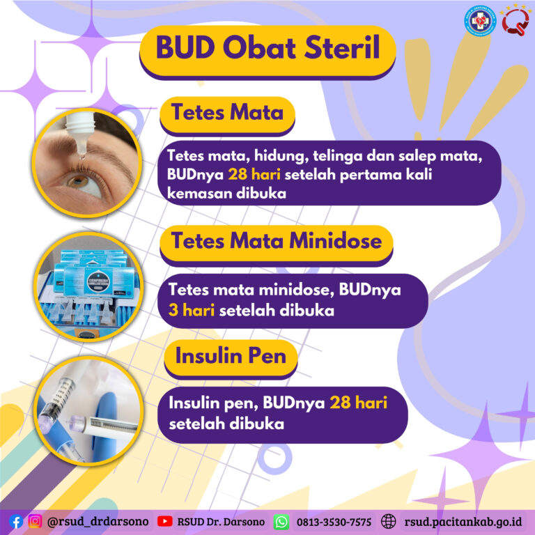 Mengenal BUD (Beyond Use Date) - RSUD Dr Darsono